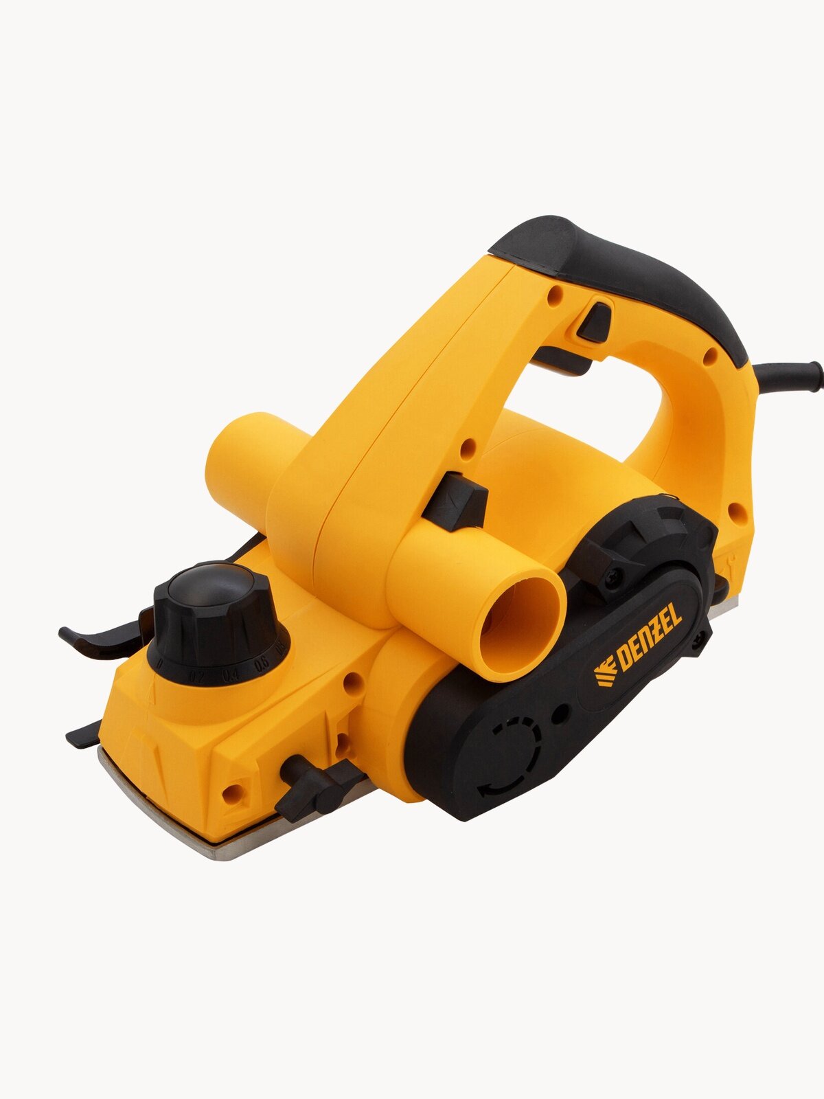 Рубанок электрический по дереву Denzel EP-82, 720 Вт, 82 мм ширина и до 2 мм глубина строгания, электрорубанок, 27801