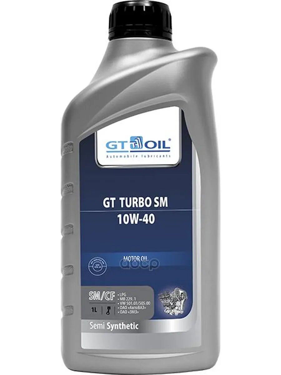GT OIL Gt Turbo Sm Sae 10W-40 Api Sm Sn/Cf П/С 1 Л