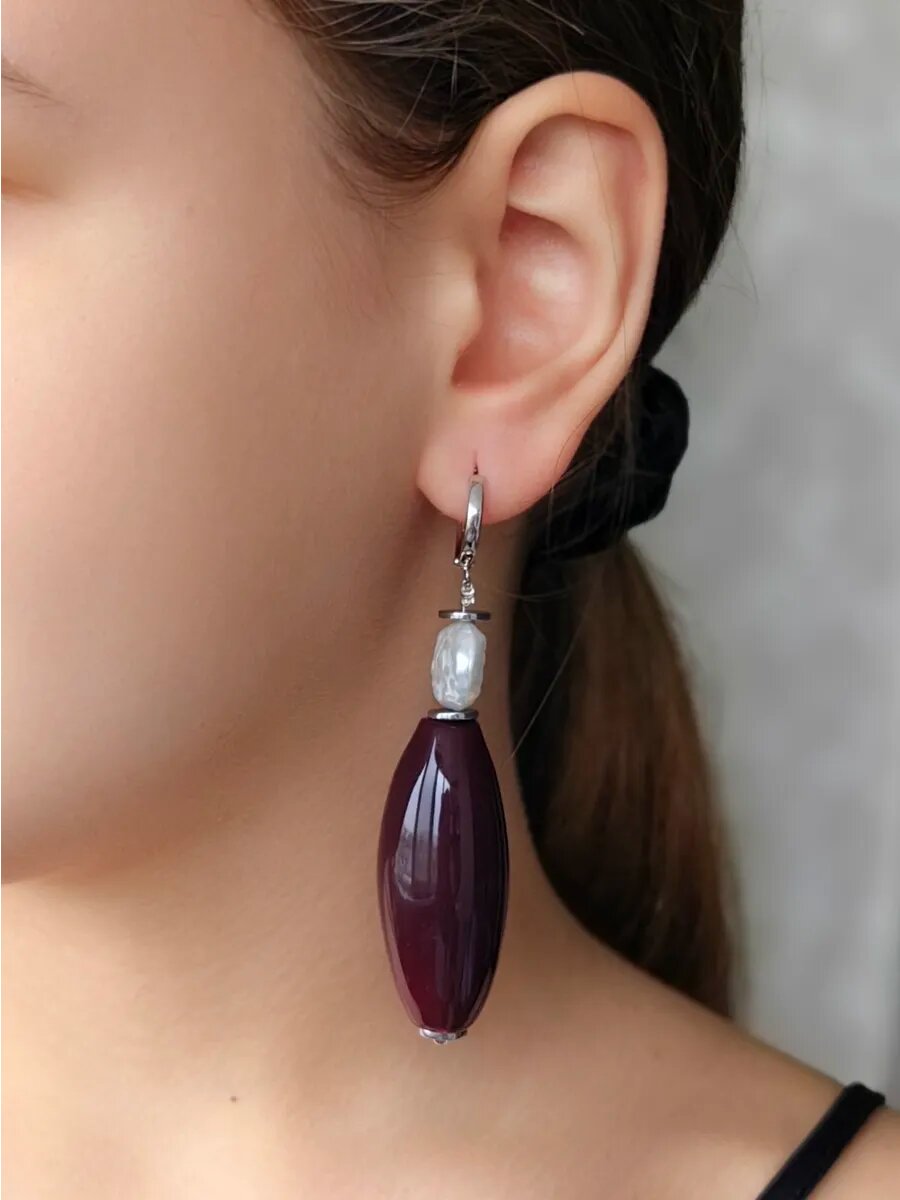 Серьги P.J. MURANO, муранское стекло, стекло