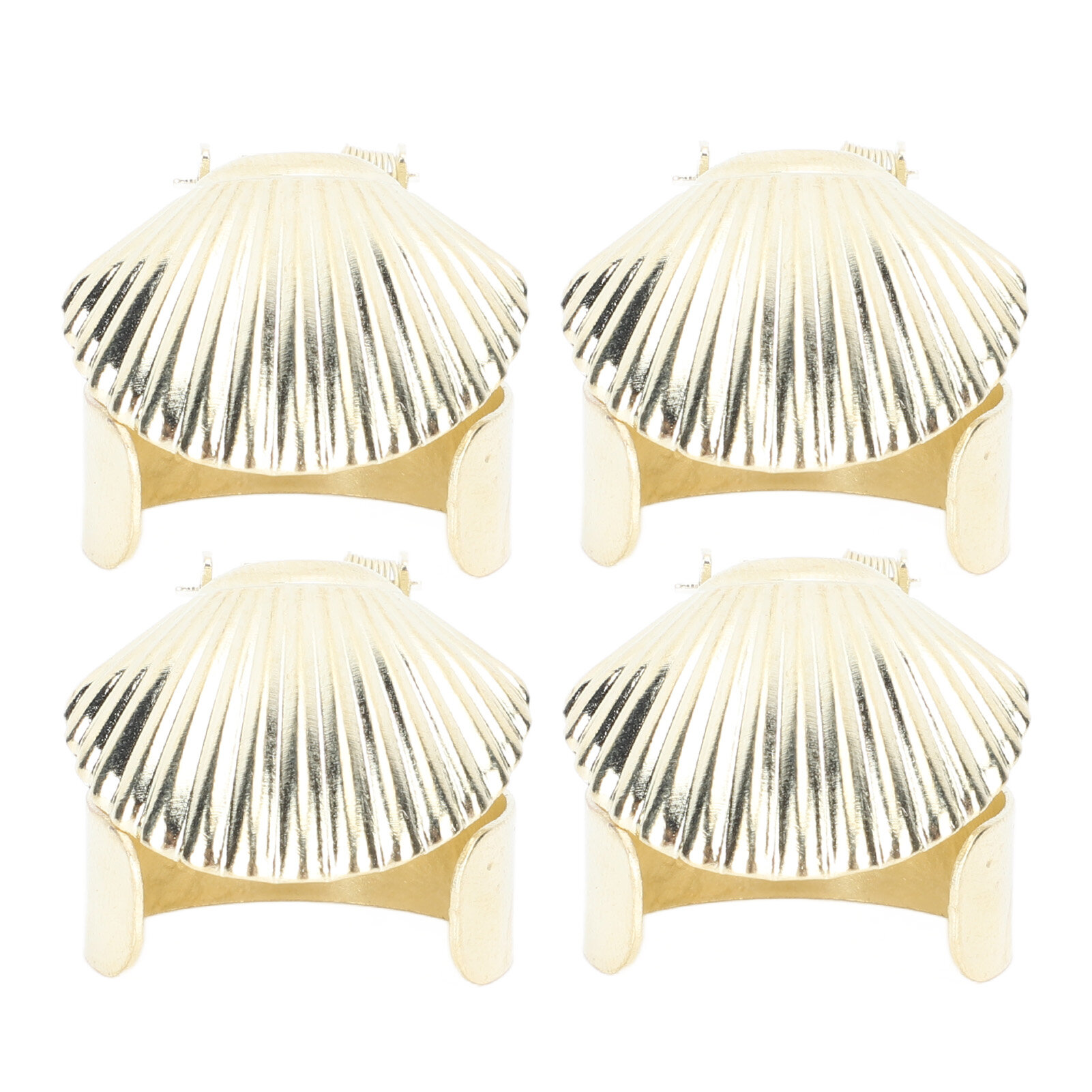 4Pcs Candle Snuffer Extinguisher Metal Shell Pattern Automatic Stopper for Extinguishing Gold