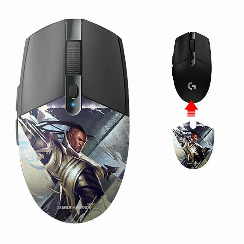 Игровая мышь, Logitech G G304 LOL ко-бренд, черный LUCIAN, беспроводной