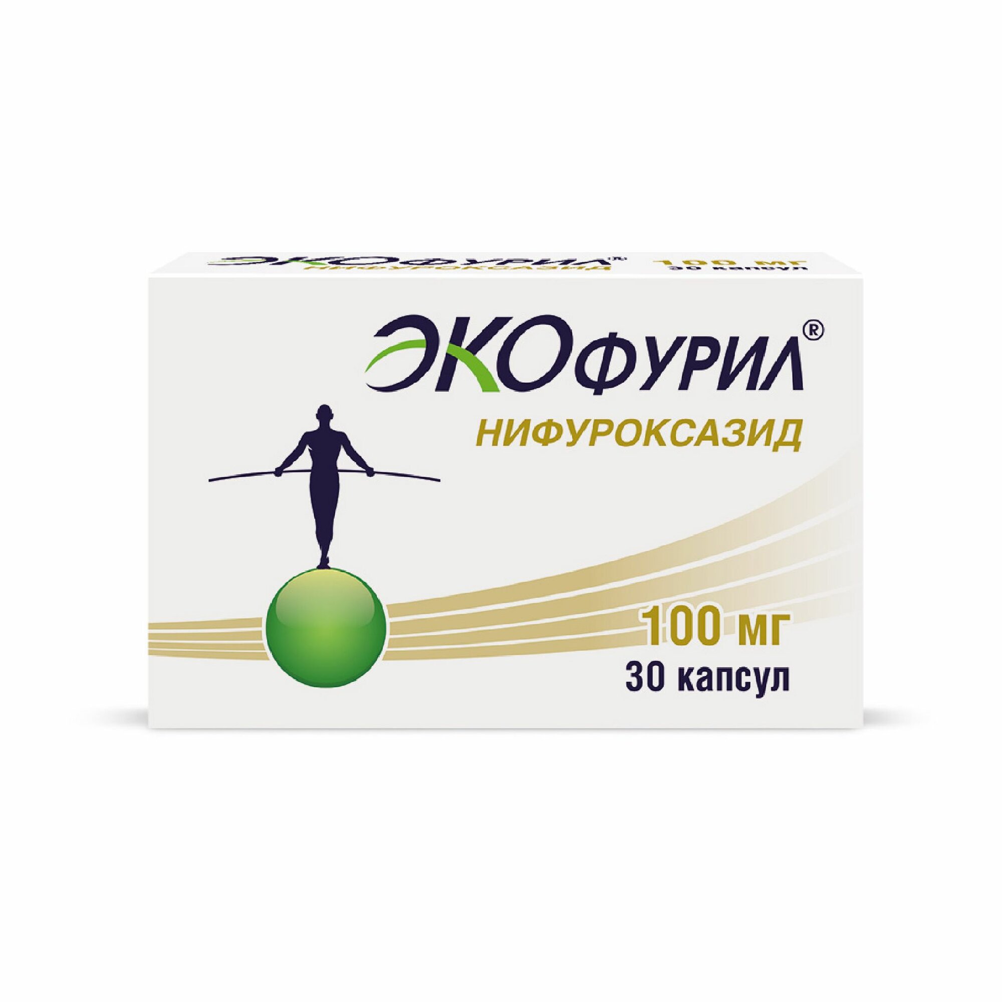 Экофурил, капсулы 100 мг, 30 шт.