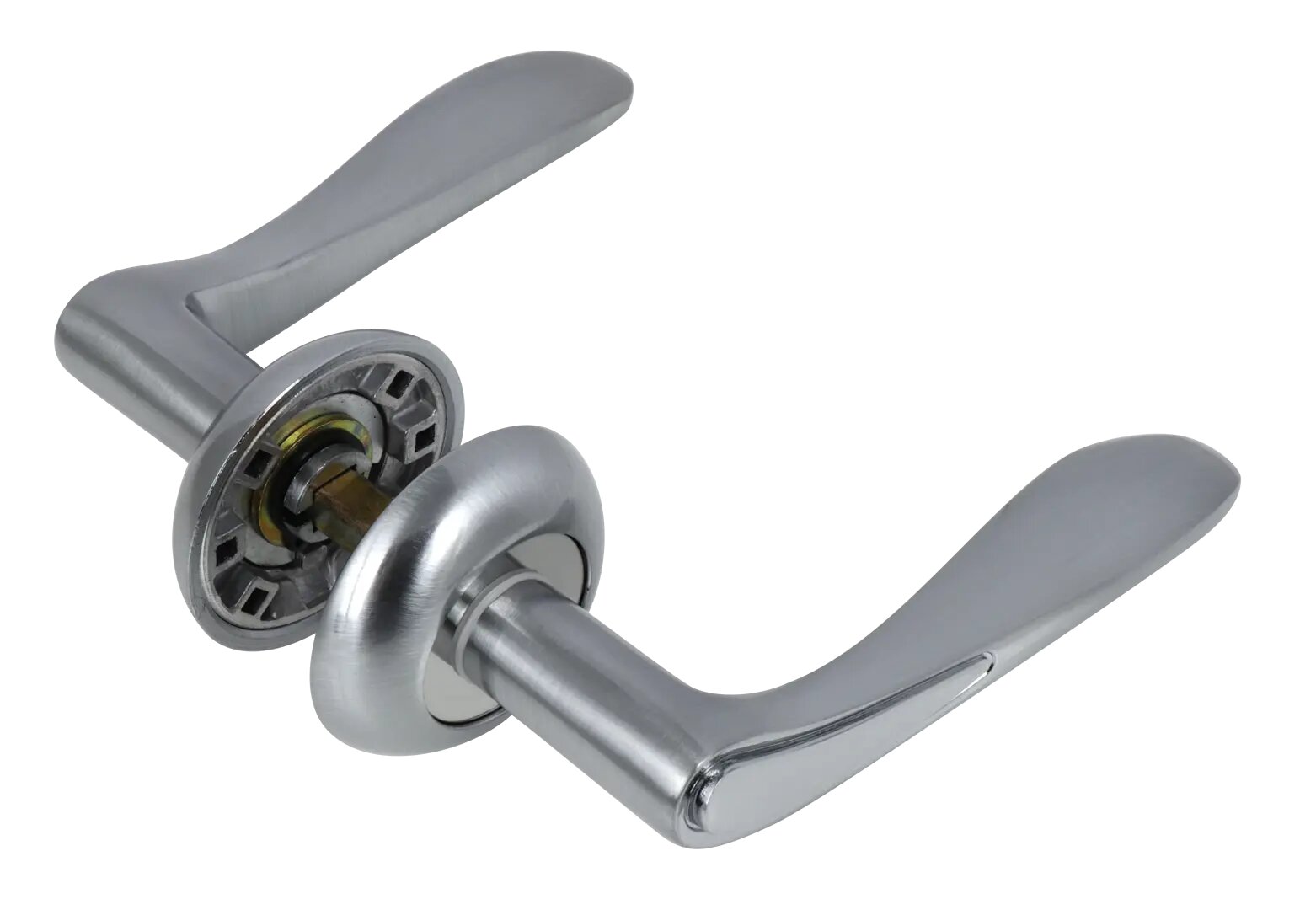 Дверные ручки Edson EDS-44H-R1, цвет матовый хром
