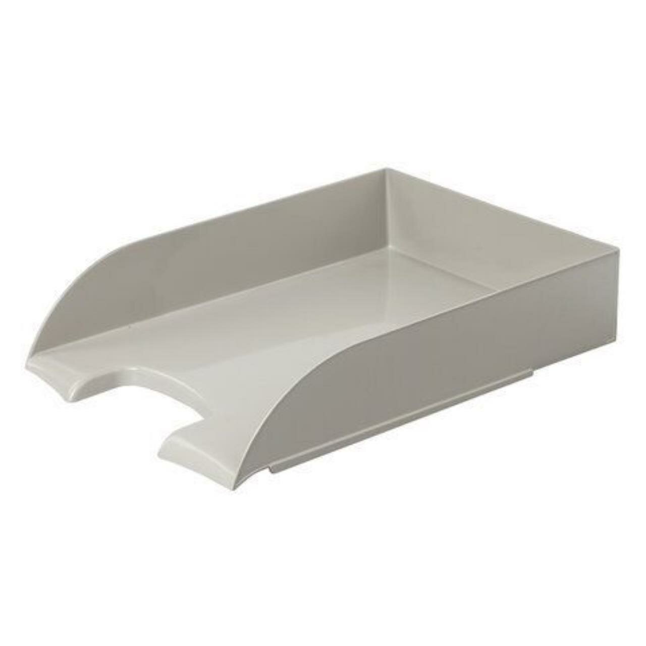 Лоток горизонтальны для бумаг Эсир City серы пластик