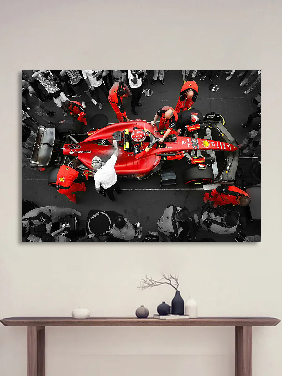 Картина на стену - "Болиды, Формула 1 / Formula 1" , 50х70 см.