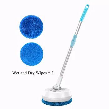 Yisheng Электрошвабра Содержит два куска ткани, белый