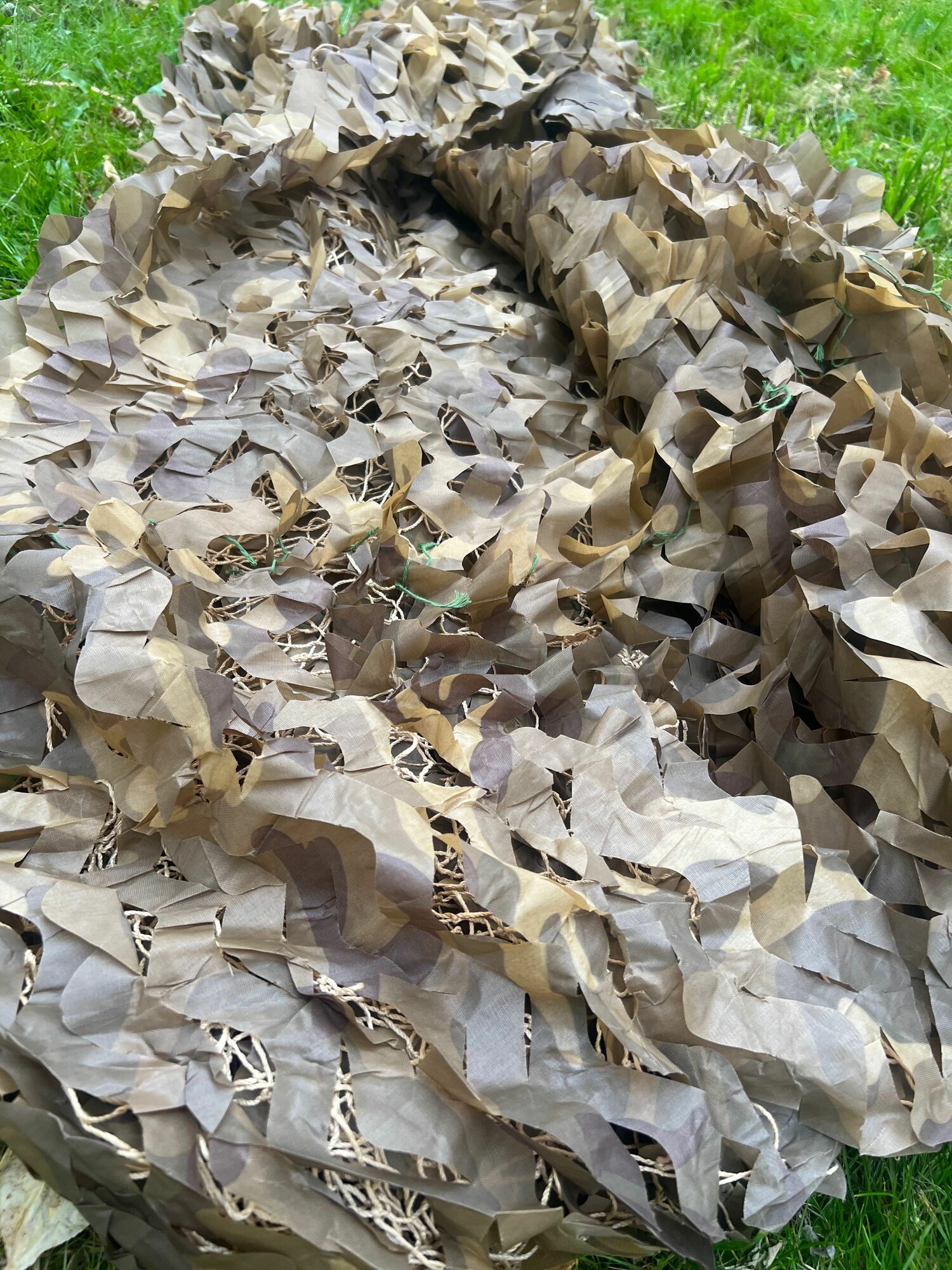 Маскировочная сетка 3x6 м для охоты, рыбалки и дачи - легкая, прочная, с 3D эффектом и защитой от УФ