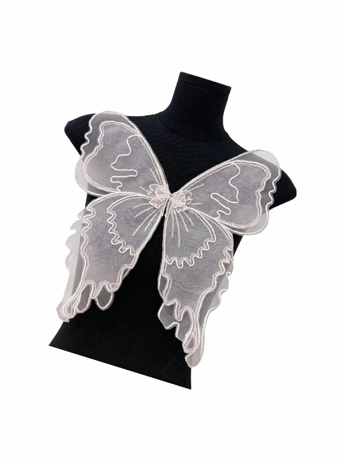 Органзовые аппликации бабочки