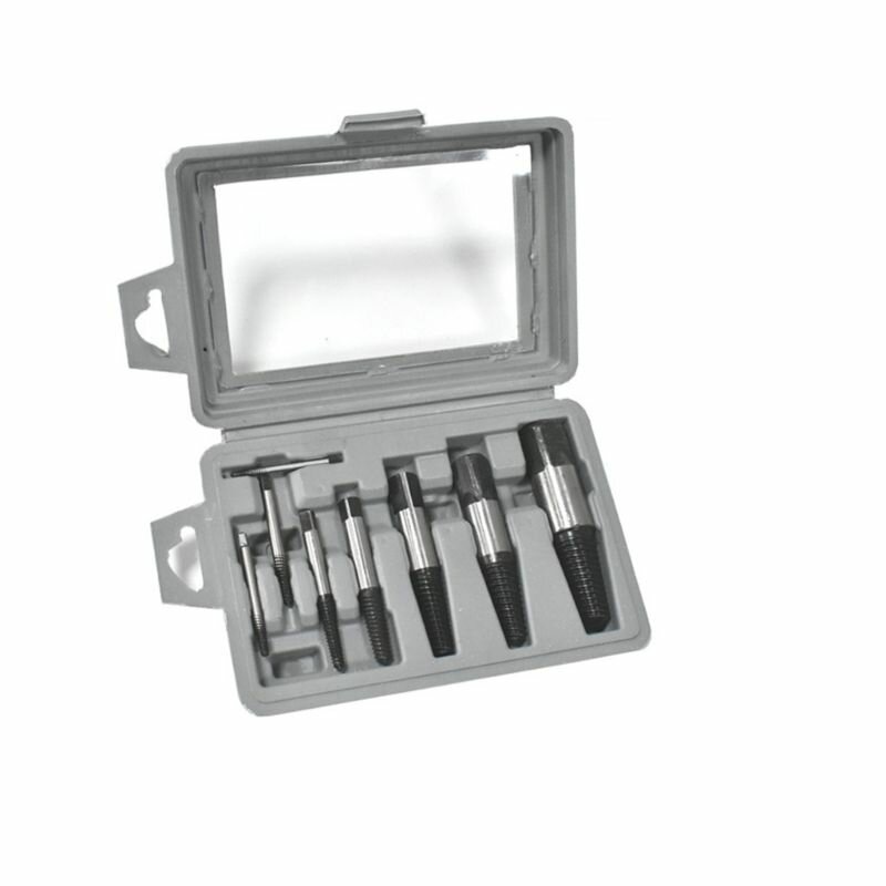 Набор для ремонта сантехники с экстракторами винтов, - серая коробка 8шт.
