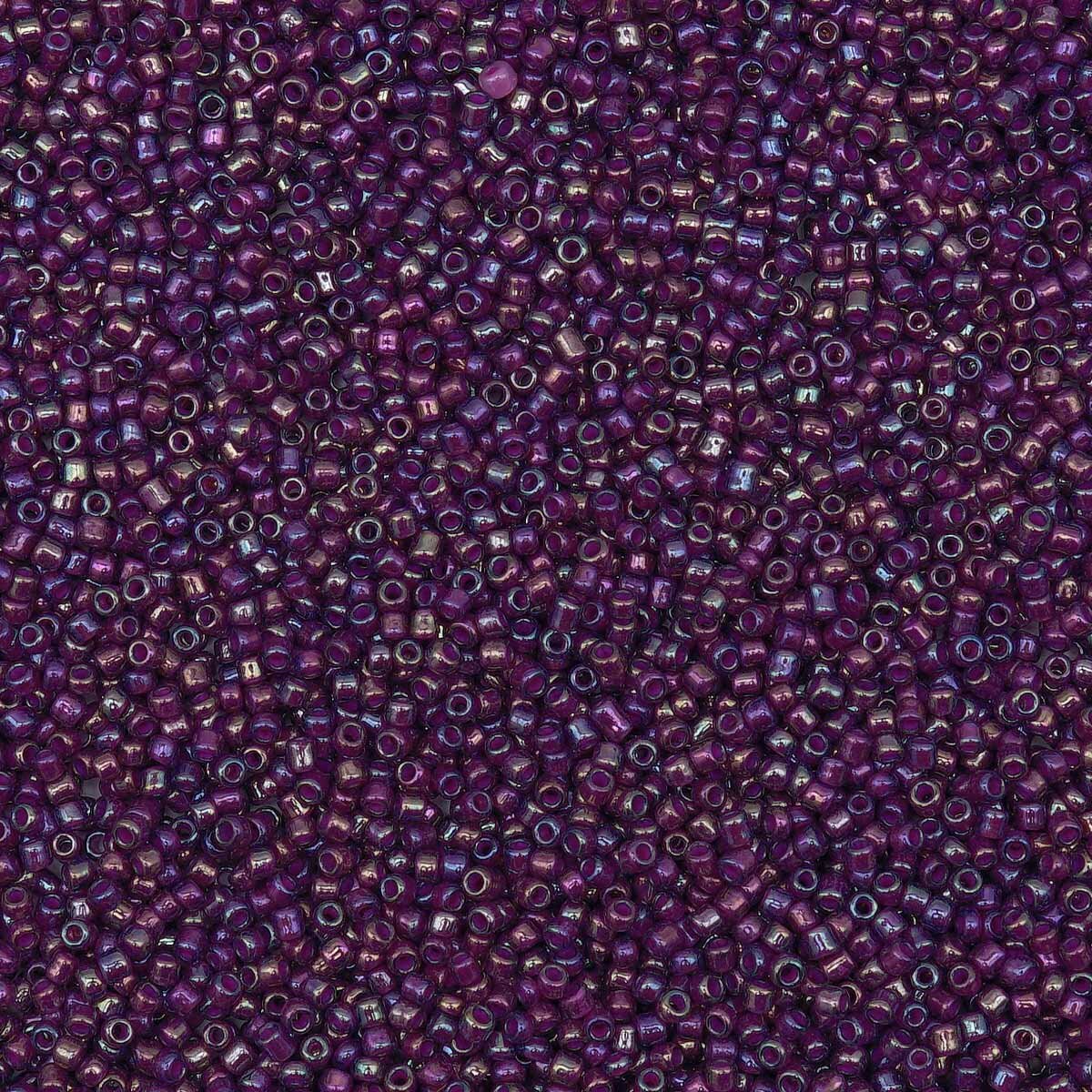 Бисер для плетения 11/0, 500 г, стекло, Astra&Craft (213 фиолетовый, радужные, прозрачный с цветным центром)