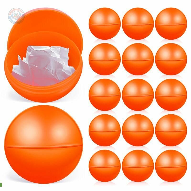 25 многоразовых лотерейных шаров 4 см — ярко-оранжевые полые открываемые игровые шары для розыгрышей и праздников