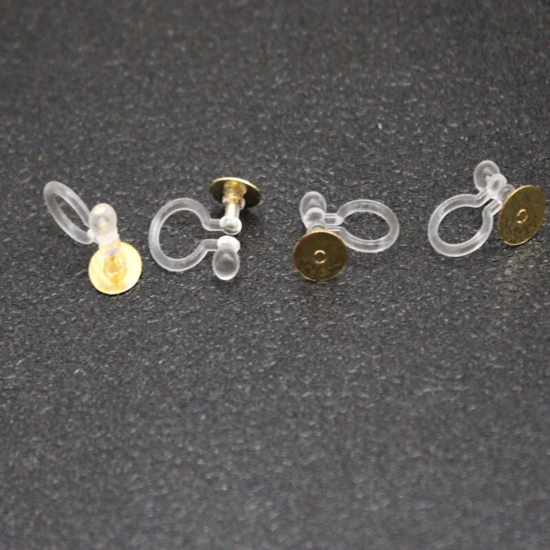 Полимерные клипсы для ушей AUSHIYA 6mm, gold color