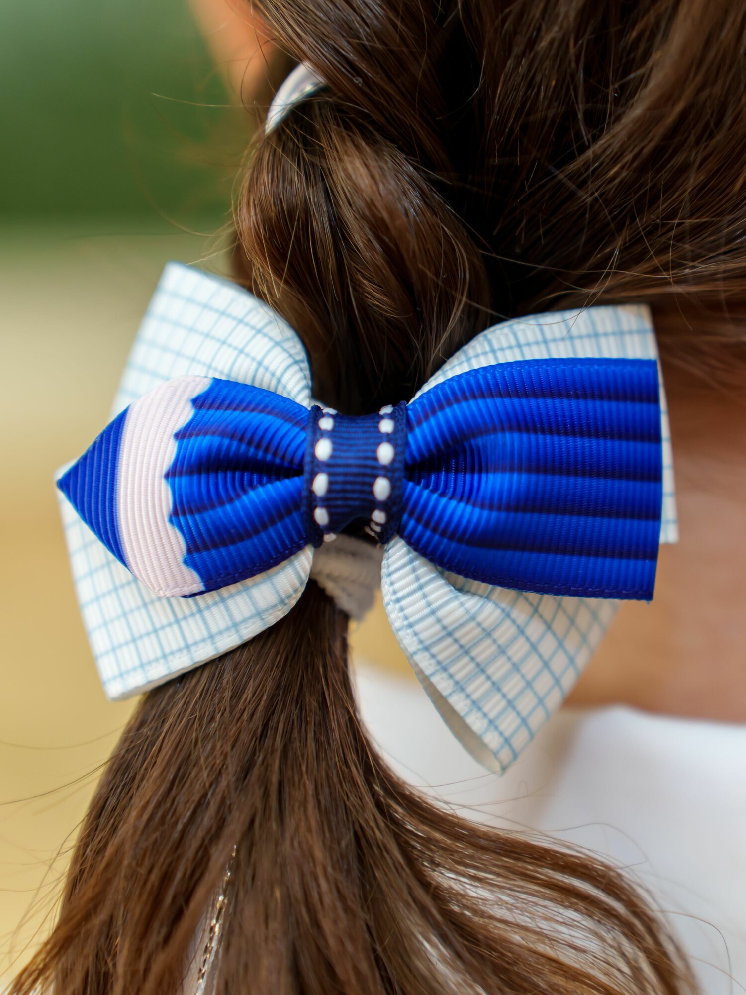 Бантики синие в школу на 1 сентября и на каждый день