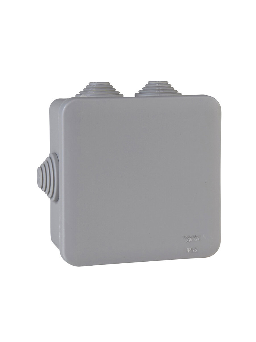 Коробка распределительная Systeme Electric 130х130х58 для открытого монтажа IP55 4шт. и Клеммная колодка Wago 12шт