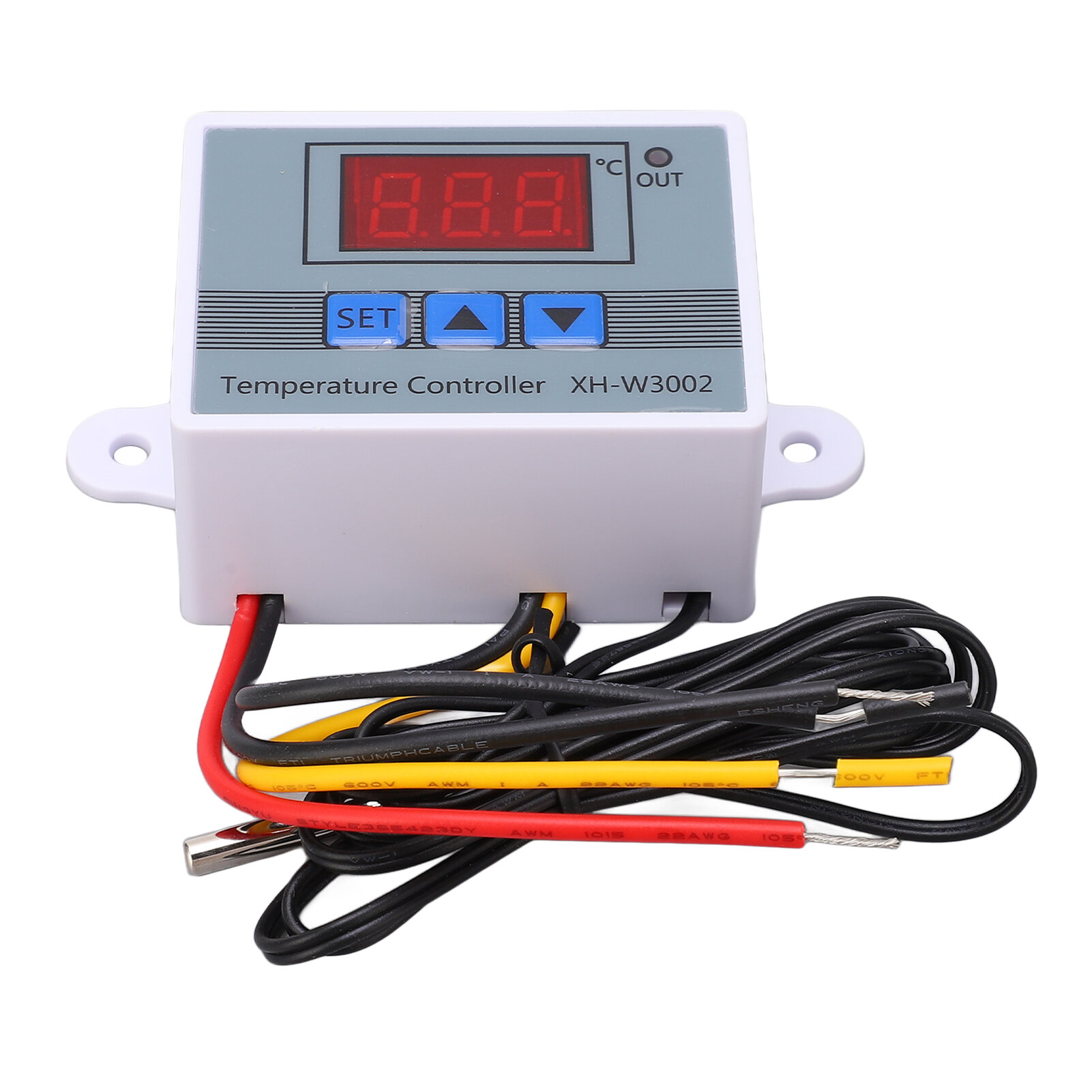 Digital Temperature Controller Thermostat Heating Cooling Switch with Waterproof Probe 10A 110‑220V 1500W