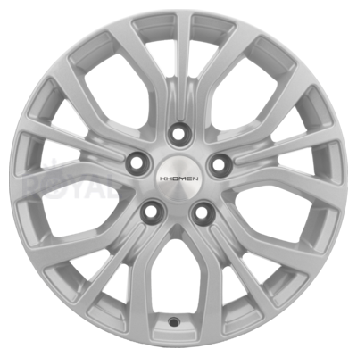 Литой колесный диск Khomen Wheels KHW1608 (Huyndai/Mazda) 6,5x16/5x114,3 ET45 D67,1 F-Silver