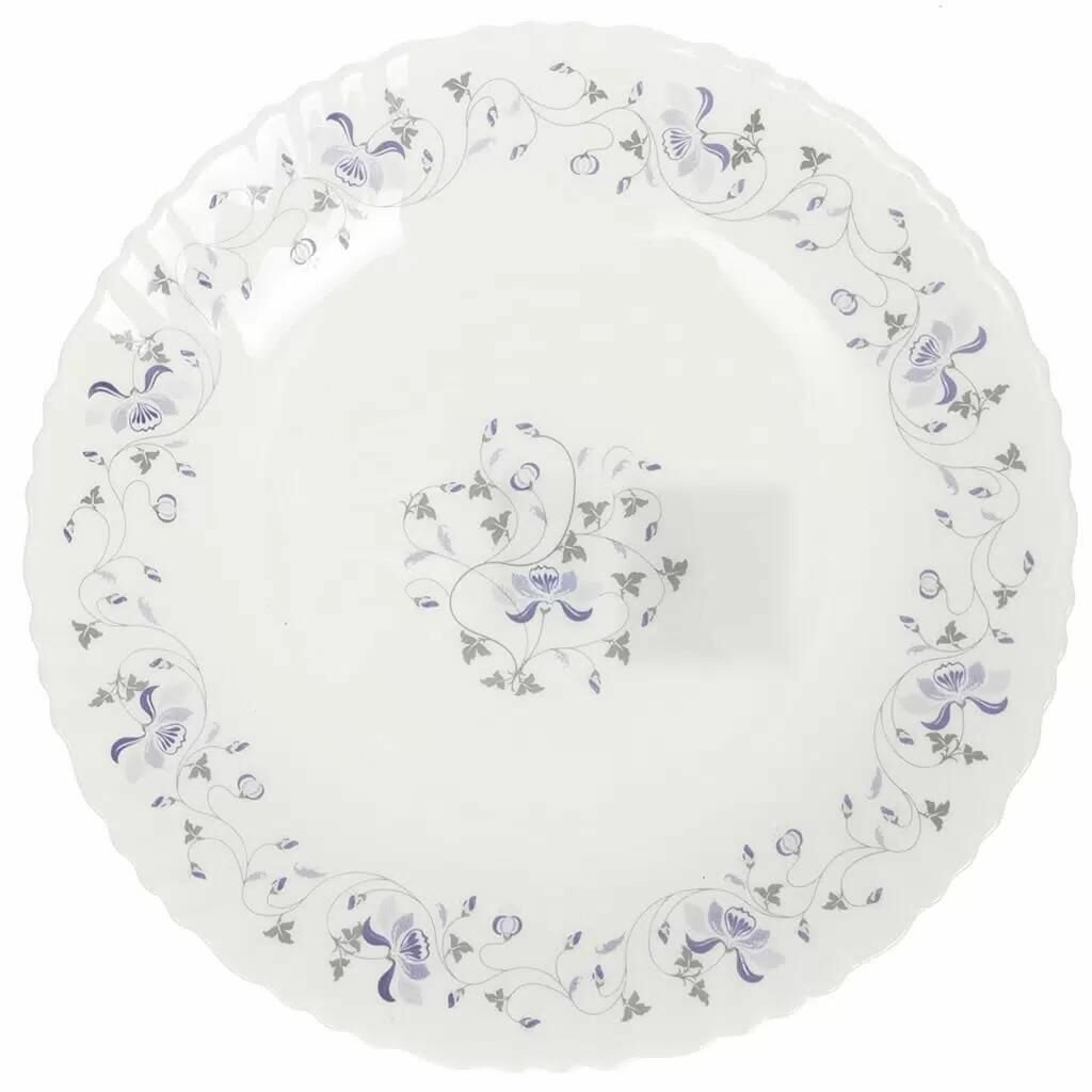 Тарелка обеденная DANIKS из стеклокерамики, 24 см, круглая, Эдем