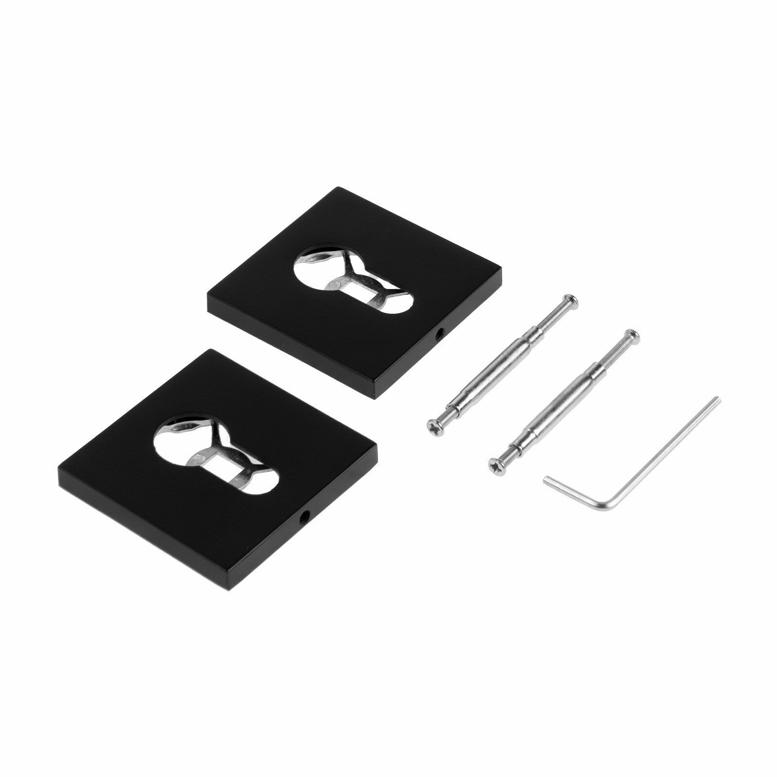 Накладка дверная к ручкам PRO, цвет черный, цвет: чёрный, размер упаковки: 5 x 1.5 x 5 см.