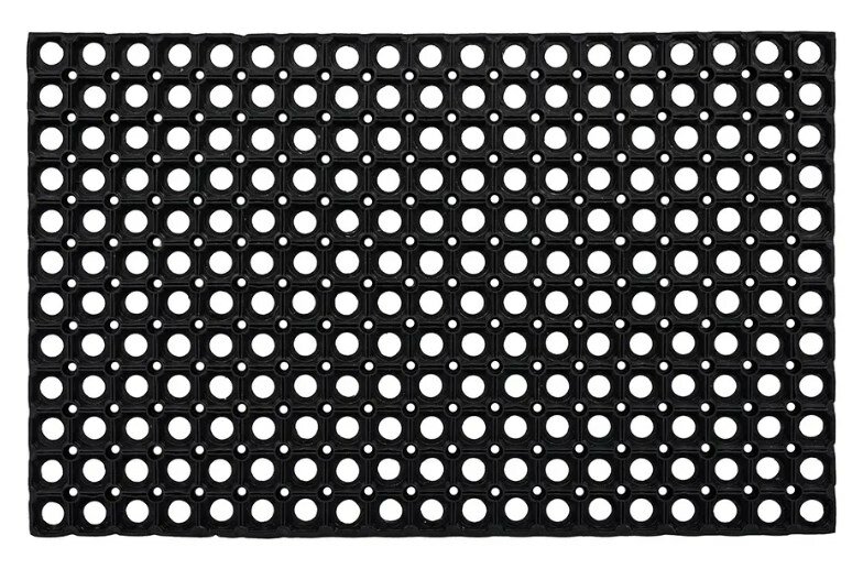 Коврик придверный резина решетка, 50 x 100 х 1.6см