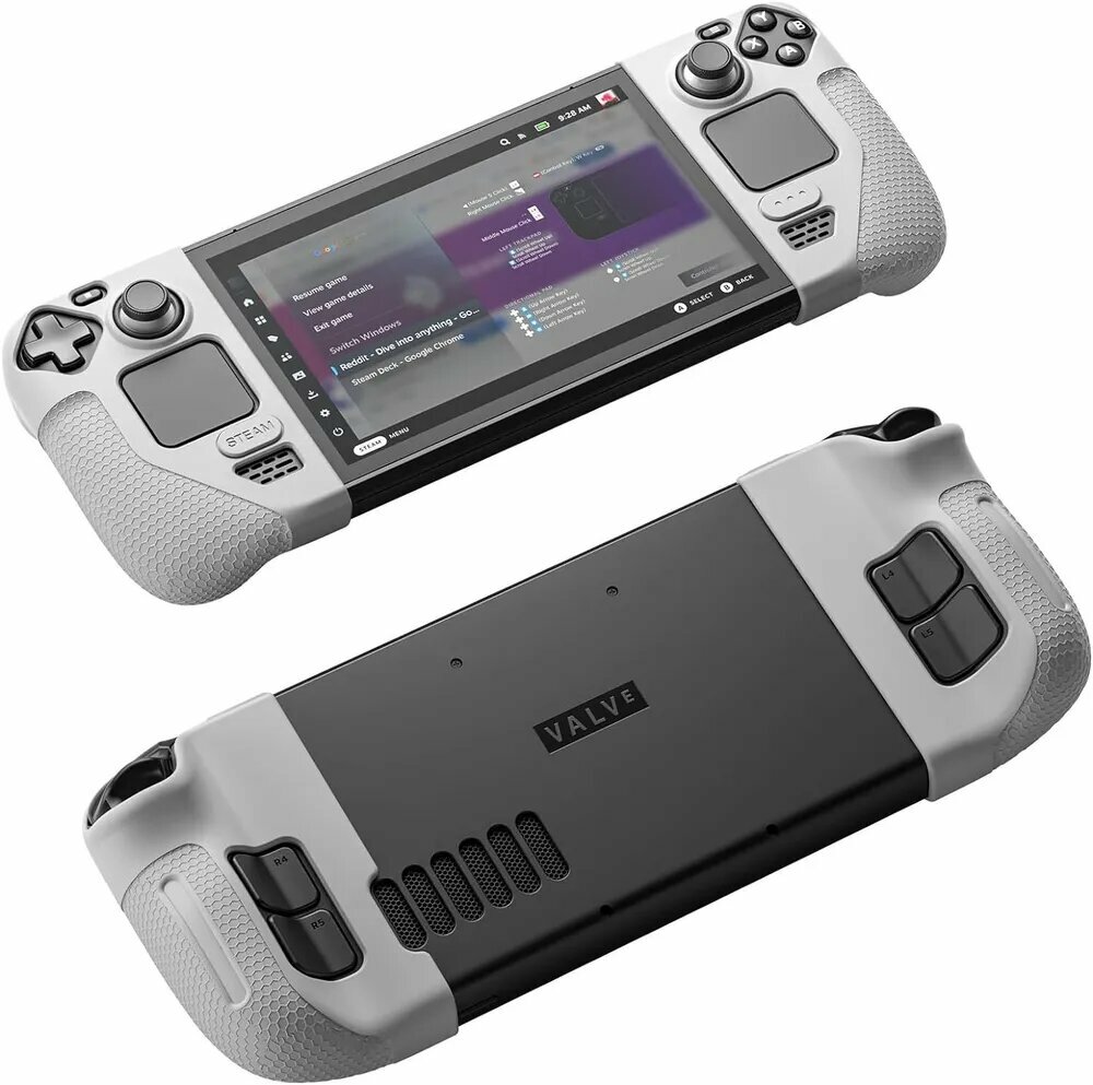 Силиконовый защитный чехол для ручки Steam Deck, комплект силиконовых чехлов JSAUX GripArmor, аксессуары для Steam Deck OLED