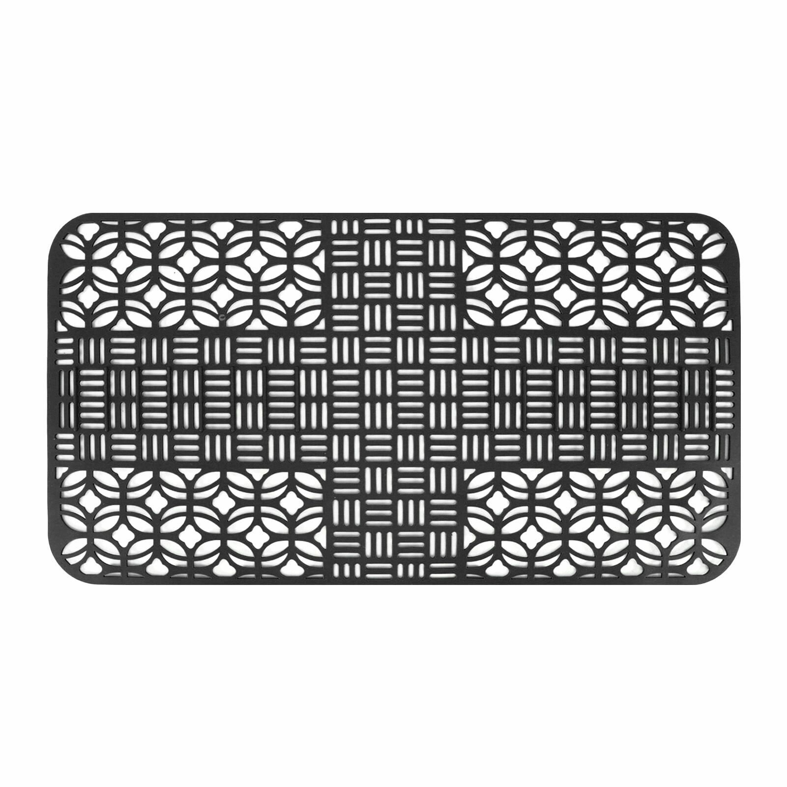 Силиконовые коврики термостойкие противоскользящие 66 35 см черный