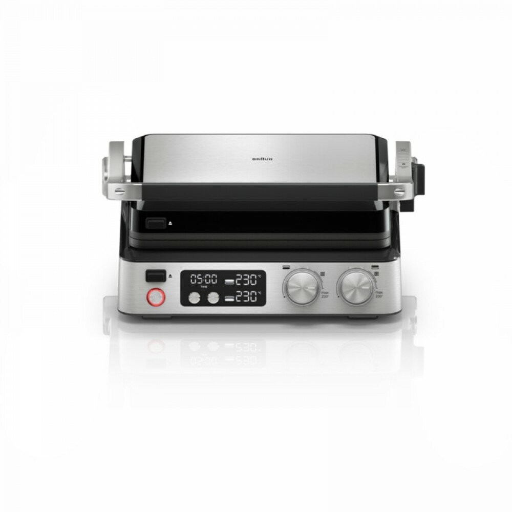 Электрогриль Braun MultiGrill CG7040 серебристый, 2000 Вт, сталь