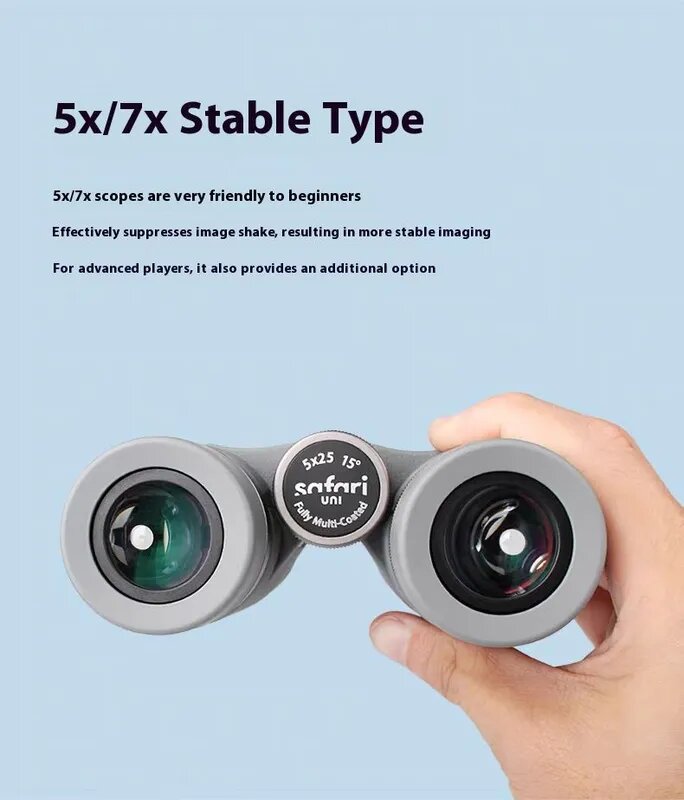 SAFARI UNI, GQ series,7x35, бинокль, черное