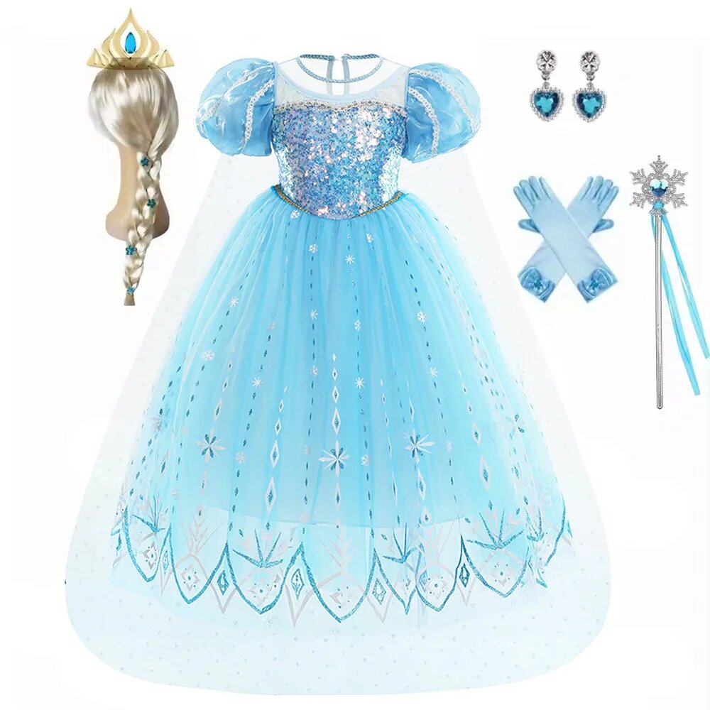 Платье Эльзы Disney для девочки 5-6T(130), B5