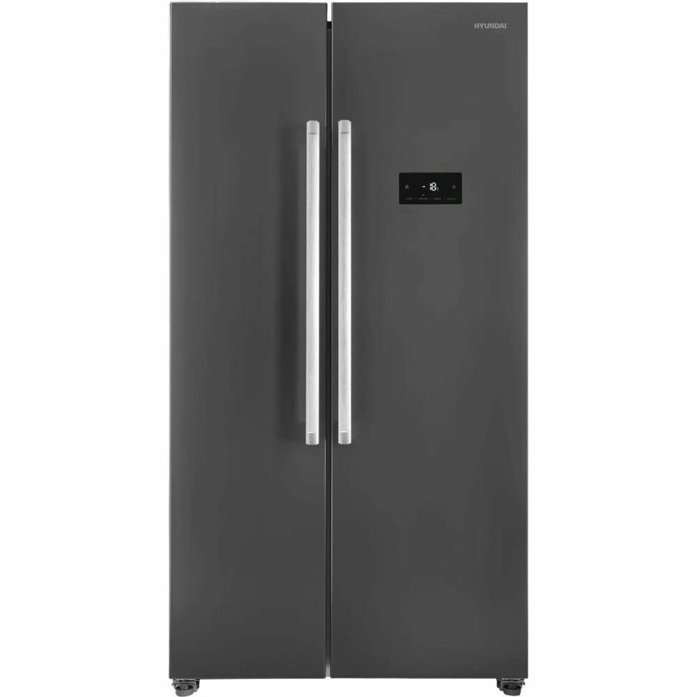 Холодильник Side-by-Side Hyundai CS55023F, нержавеющая сталь