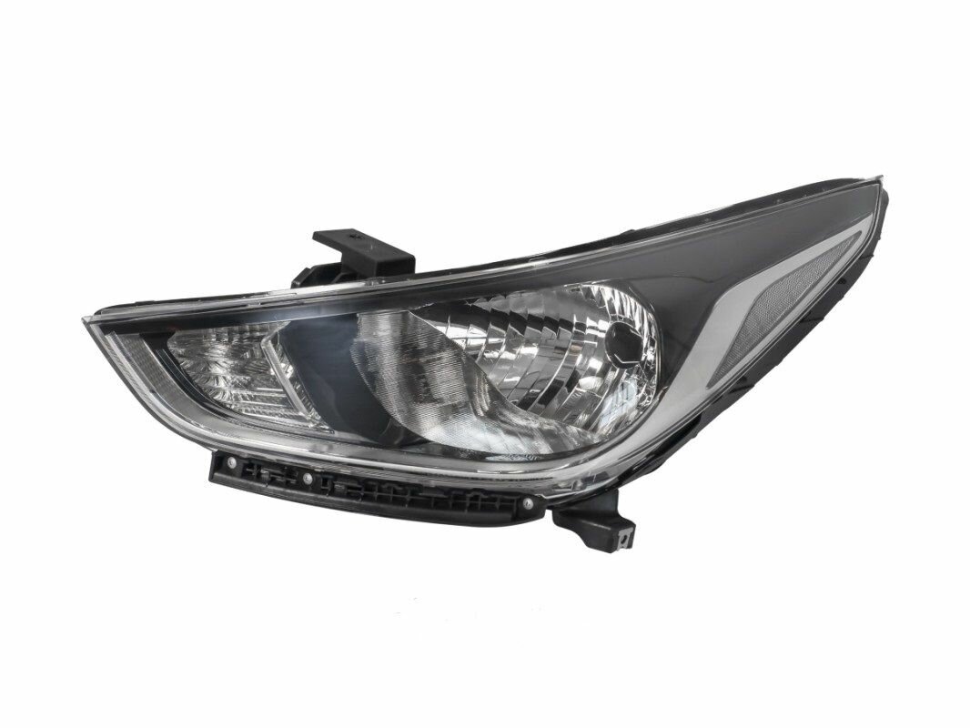 Блок-фара JH JH02ACT17001CL передняя левая под эл. корректор (с мотором) Hyundai Solaris 2 HCR 1.4/1.6 (17-), Accent