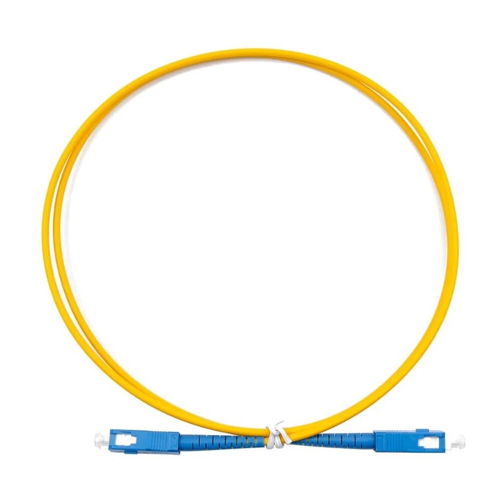 XBIT Соединительный волоконно-оптический шнур, оптический патчкорд SC(UPC)-SC(UPC) G.652D simplex 10 метров PC-SC/U-SC/U-OS1-S-10