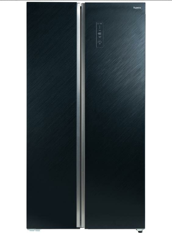 Холодильник Side by Side БИРЮСА SBS 541 TBG двухкамерный, No Frost, объем 541 л, черный