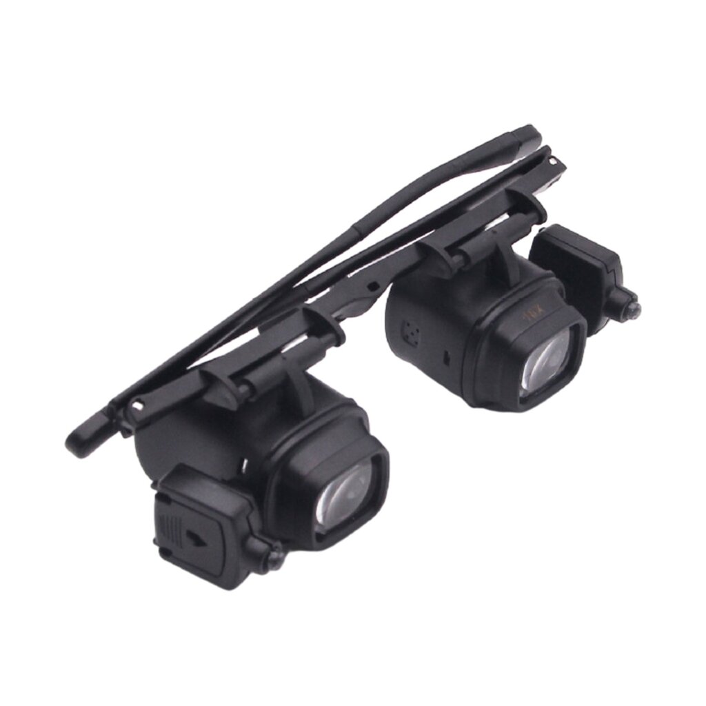 Увеличительные очки Очки для чтения Лупа с оголовьем Регулируемая лупа для чтения Инструмент для ремонта часовщика с двумя светодиодными лампами