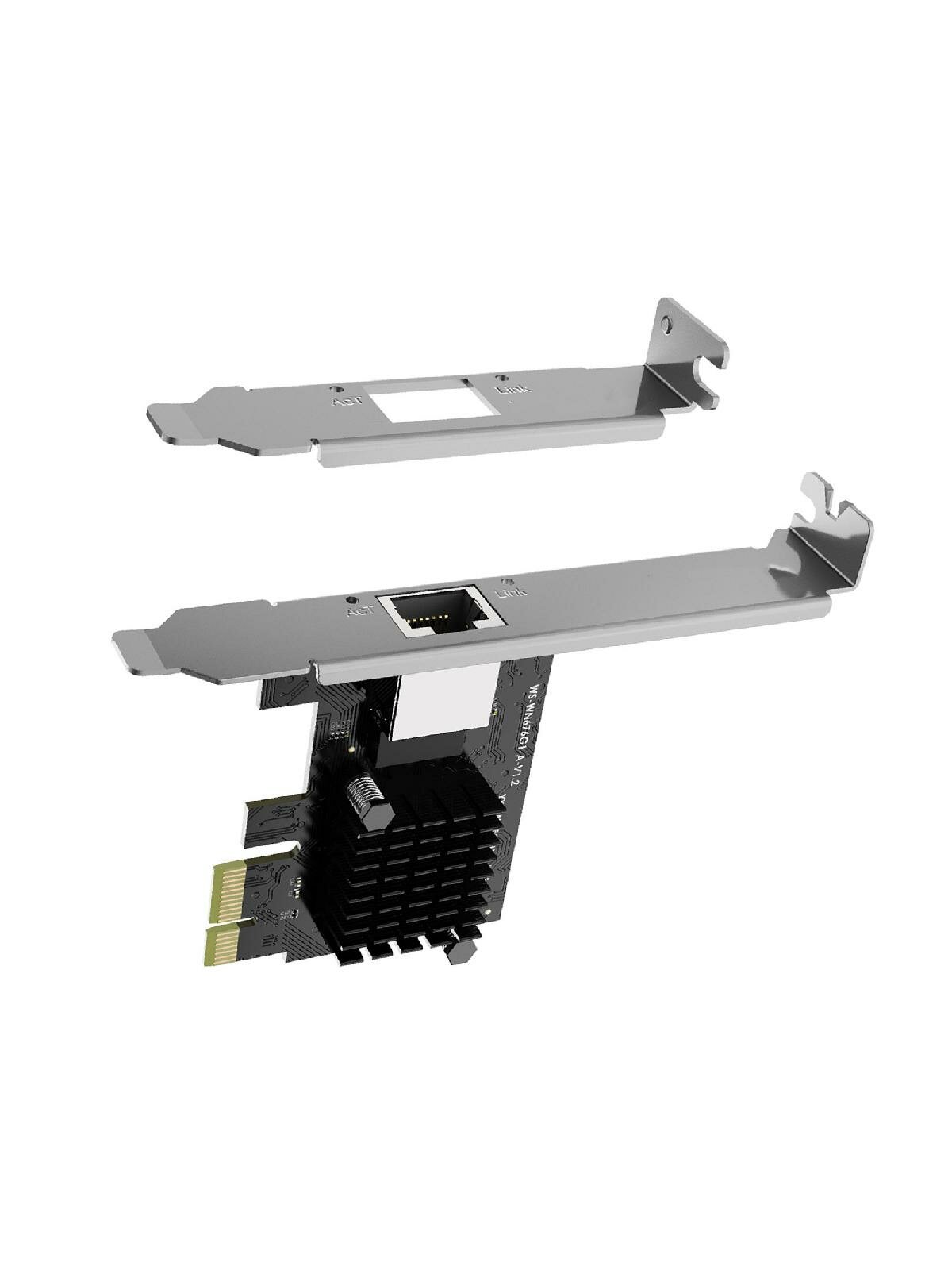 Fast Speed 2.5 Gigabit Ethernet PCIE Networking Card, RJ45 LAN Adapter for Desktop, Windows10/11