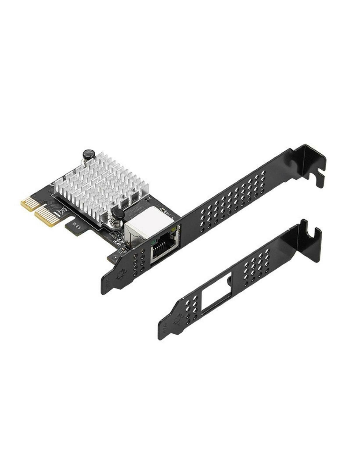PCIE Card 2500Mbps Gigabit Networking Card 10/100/1000Mbps RTL8125 RJ45 Computer PCIE X1 to 2.5G Networking Adapter for PC