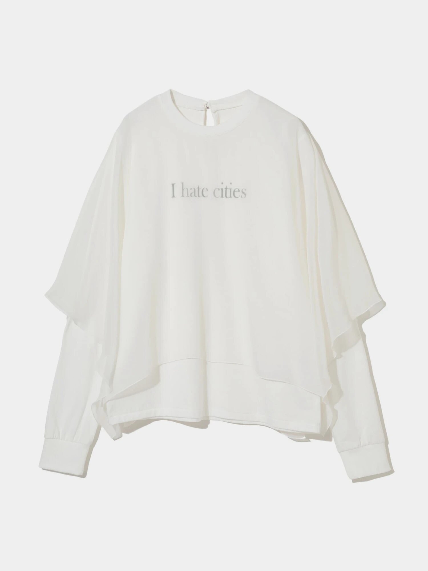 Лонгслив Georgette Flap Graphic Print