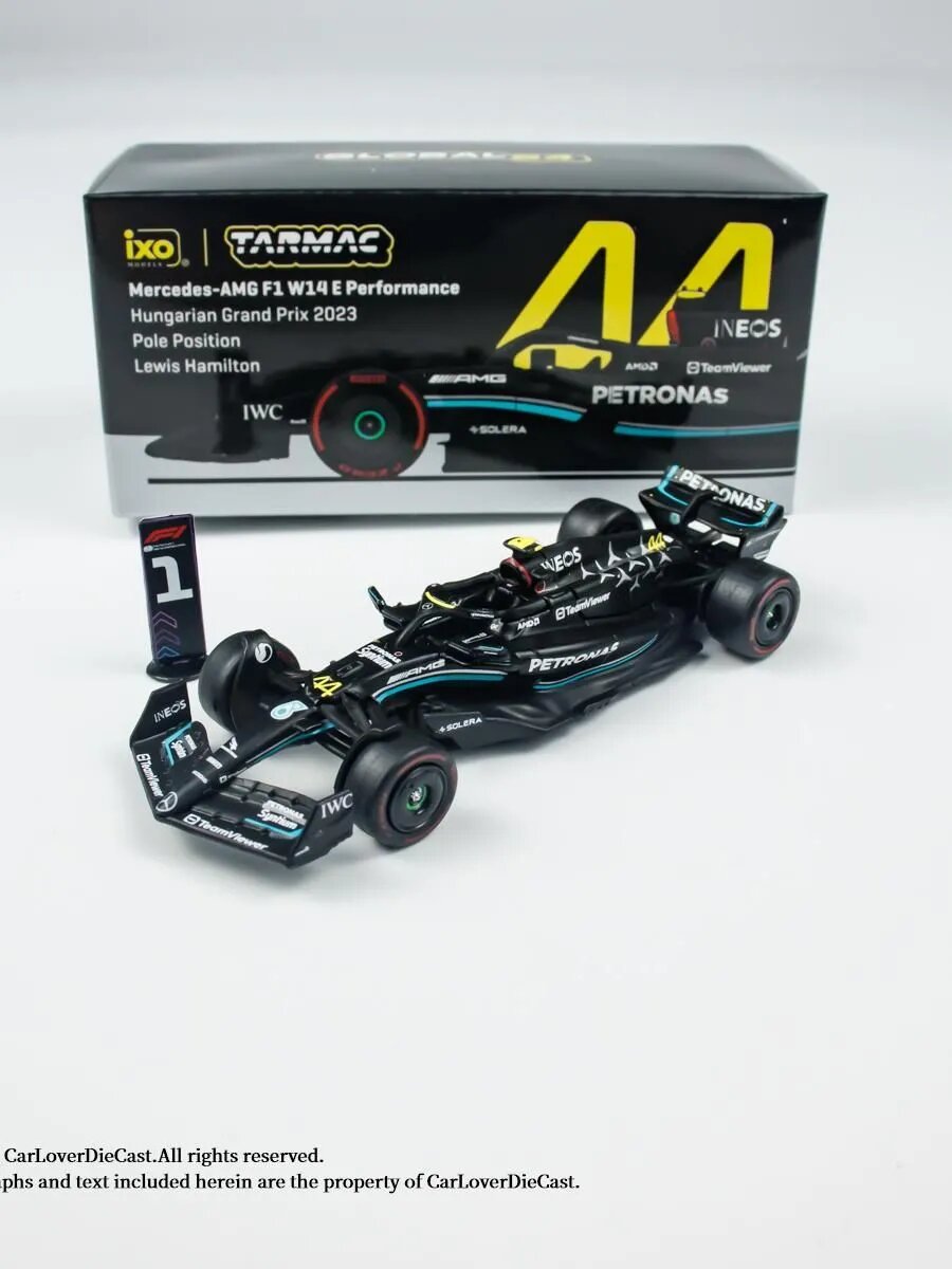 Машинка Tarmac Works TW 1/64 Mercedes AMG F1 W14 E Performance Hungarian Grand Prix Die-cast Alloy Car Model Collection Display Gift