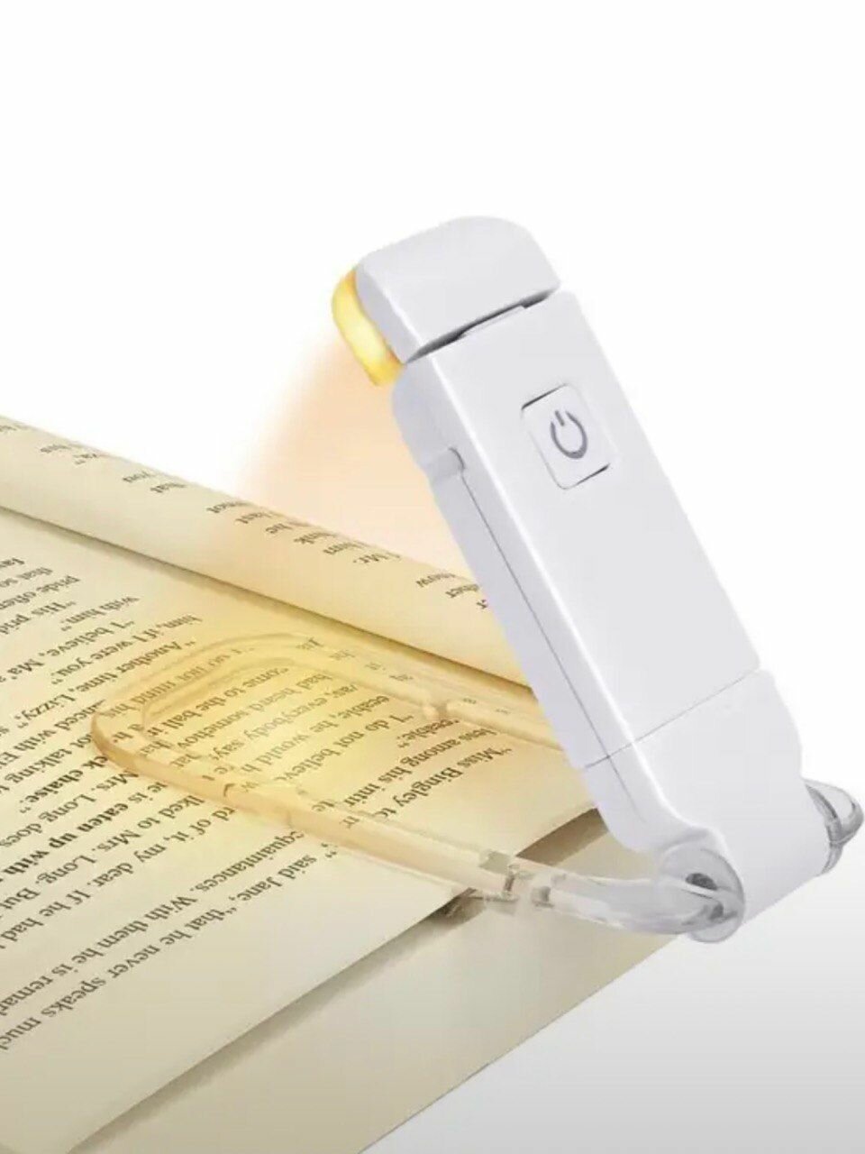 Лампа для чтения на прищепке, фонарик для чтения книги