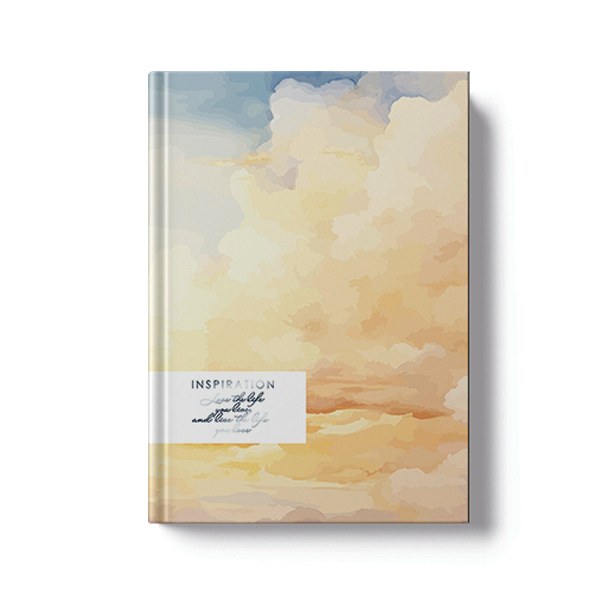 Книга для записей А5 128л кл. "Грезы. О полете" интегр. переплет, ламинация Soft Touch, тисн. Фольгой "Голография", офсет