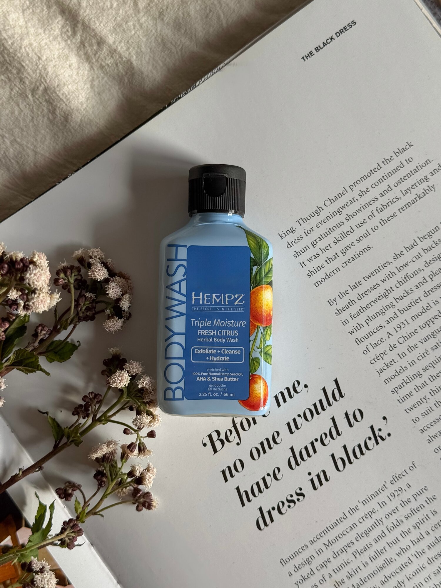 Hempz Triple Moisture Herbal Body Wash - Гель для душа, Тройное увлажнение, 66