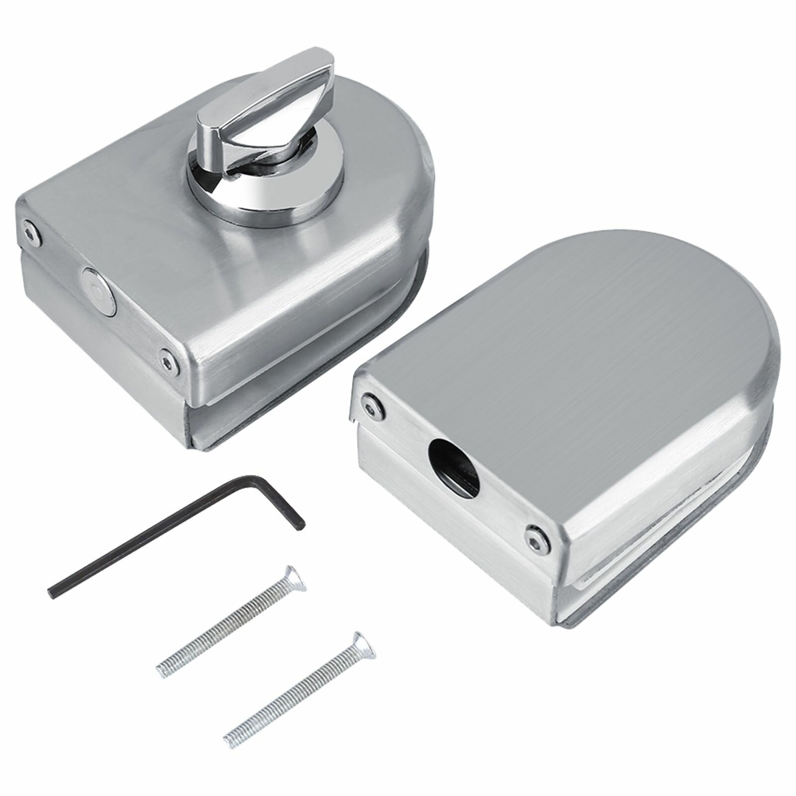 Нержавеющая сталь 10-12 мм, ручка для стеклянной двери, открывается поворотом