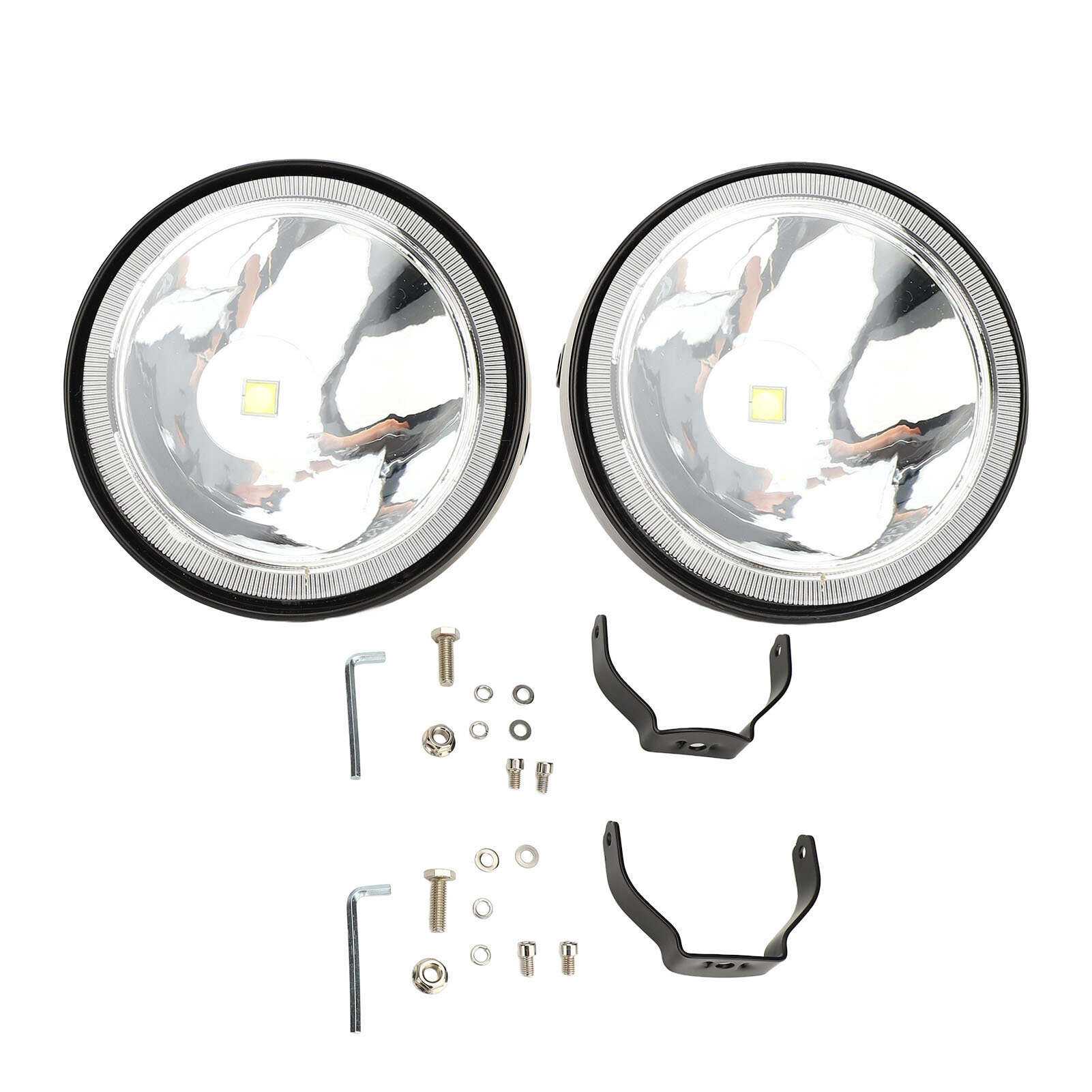 4-дюймовый светодиодный светильник Pod Light Super Bright, водонепроницаемый, белый свет, круглый прожектор для вождения автомобиля DC12 48V