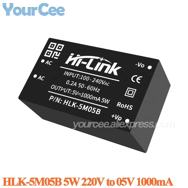 HLK-5M05B 5W 220V в 5V 1000mA