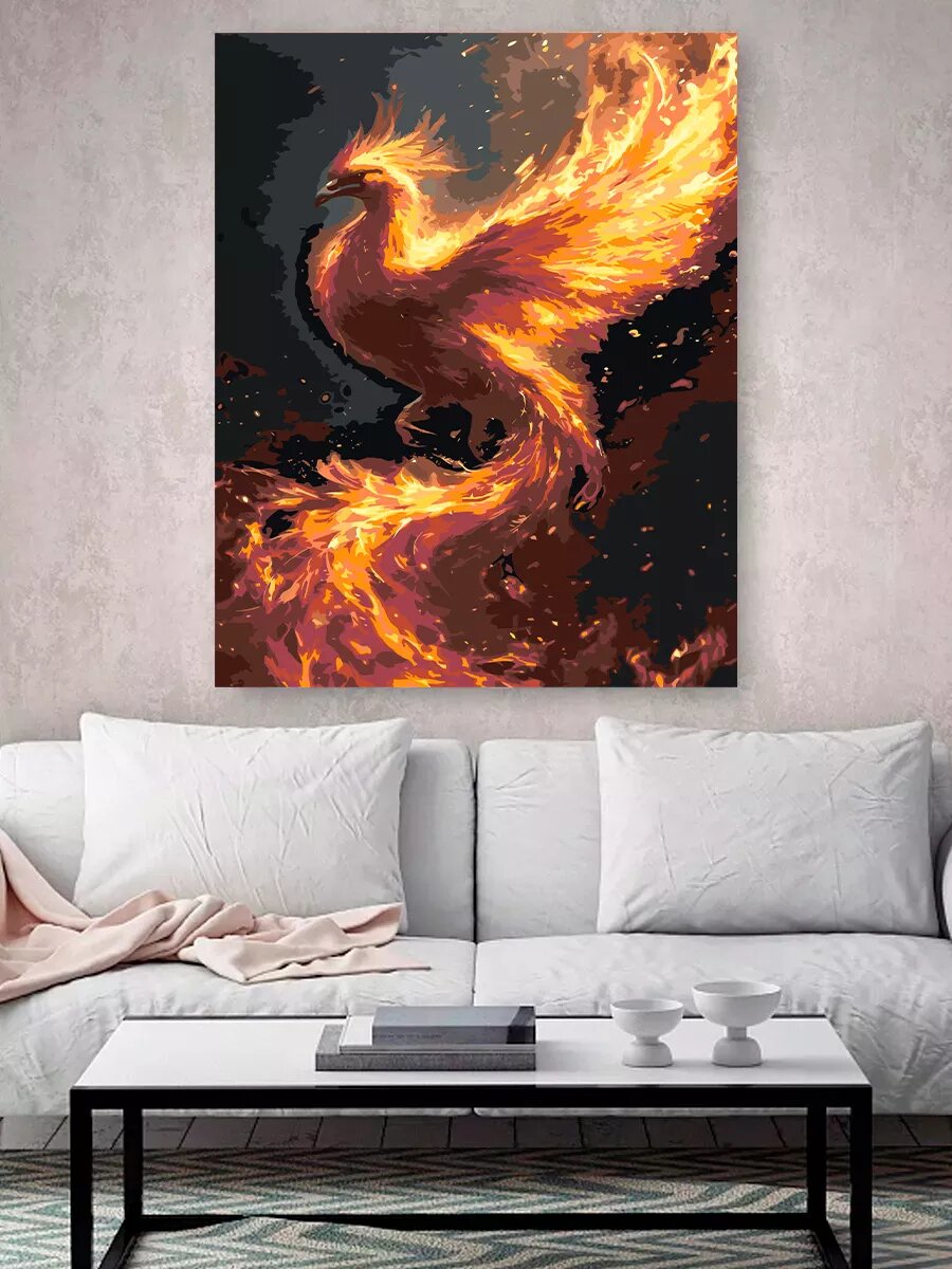 Картина по номерам Феникс