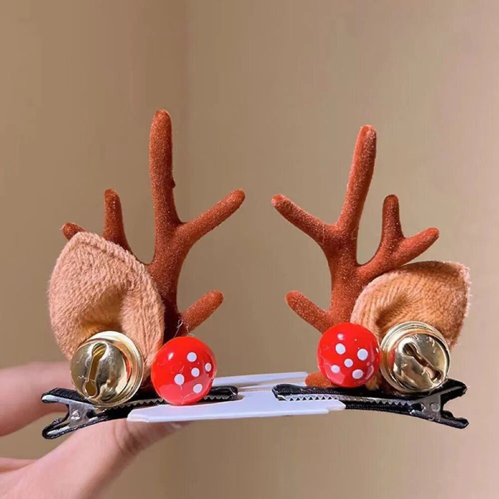 Заколки для волос рожки оленя, Brown Antlers 2