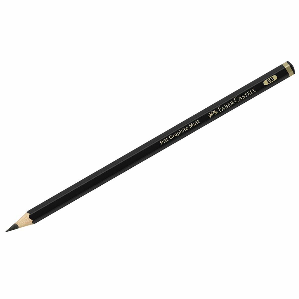 Карандаш чернографитный Faber-Castell Pitt Graphite Matt (2В, заточенный, матовый) (115202)