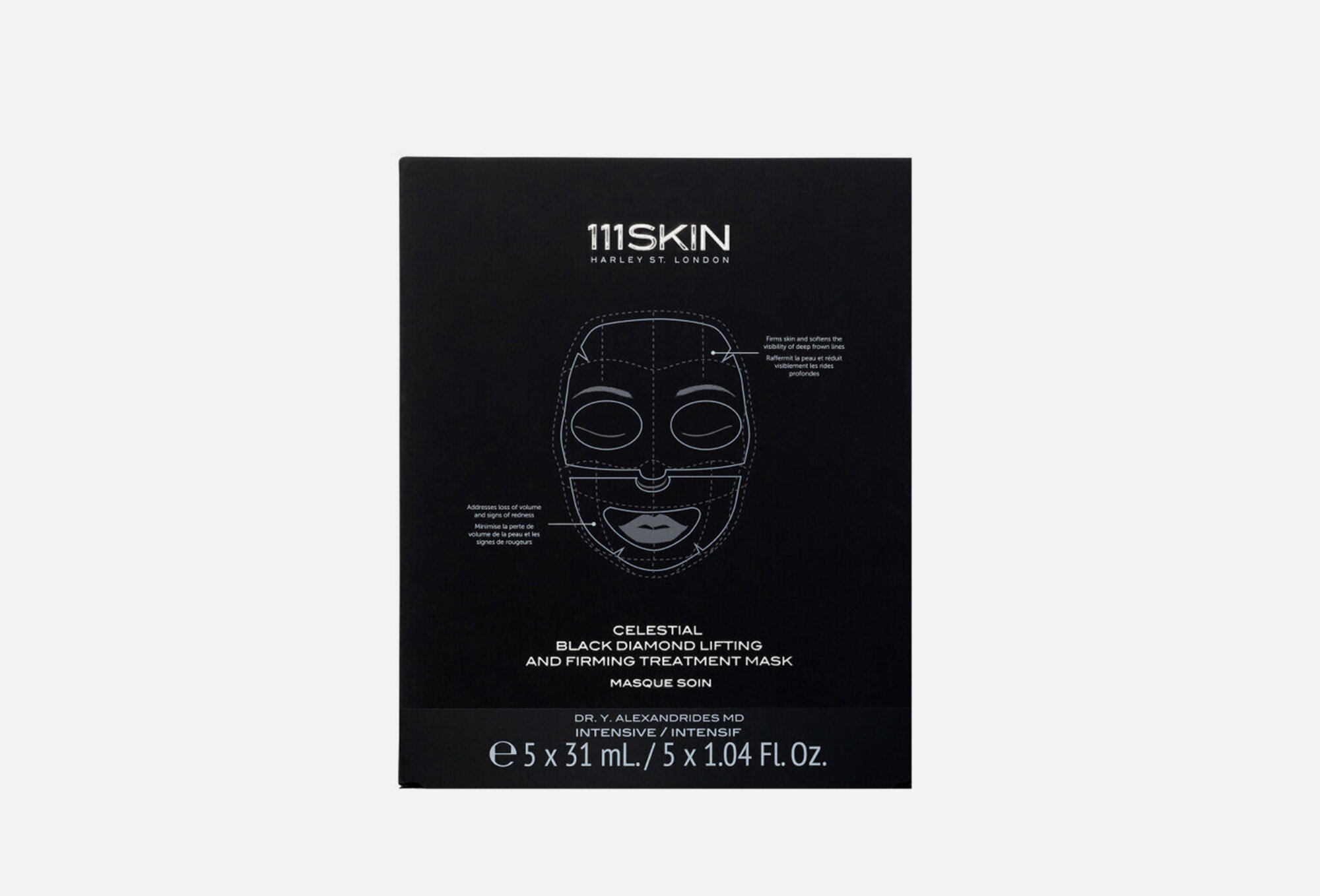 Маска для лифтинга кожи лица 111SKIN CELESTIAL BLACK DIAMOND LIFTING AND FIRMING FACE MASK
