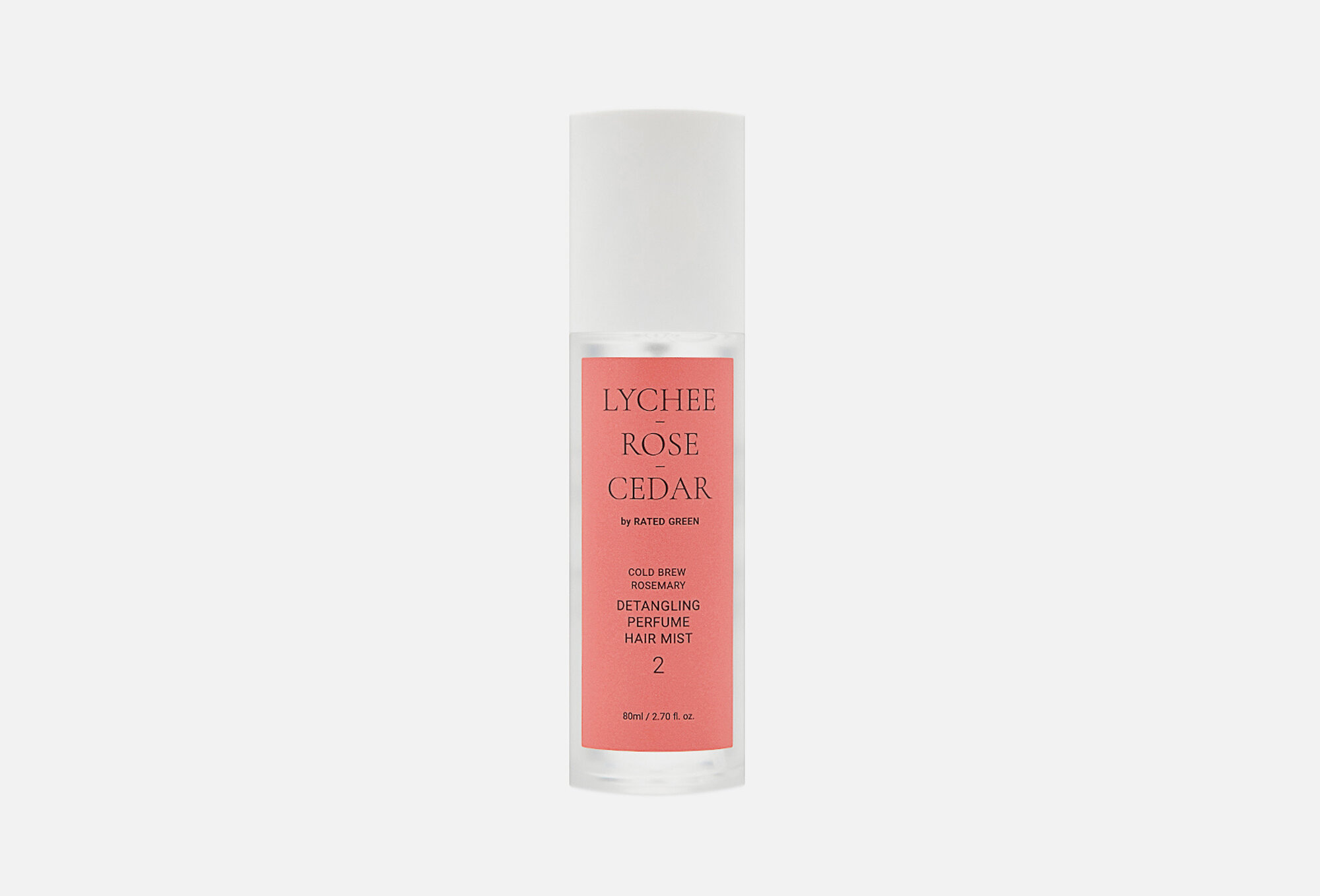 Разглаживающий спрей для волос RATED GREEN Detangling Perfume Hair Mist Lychee-Rose-Cedar 80 мл