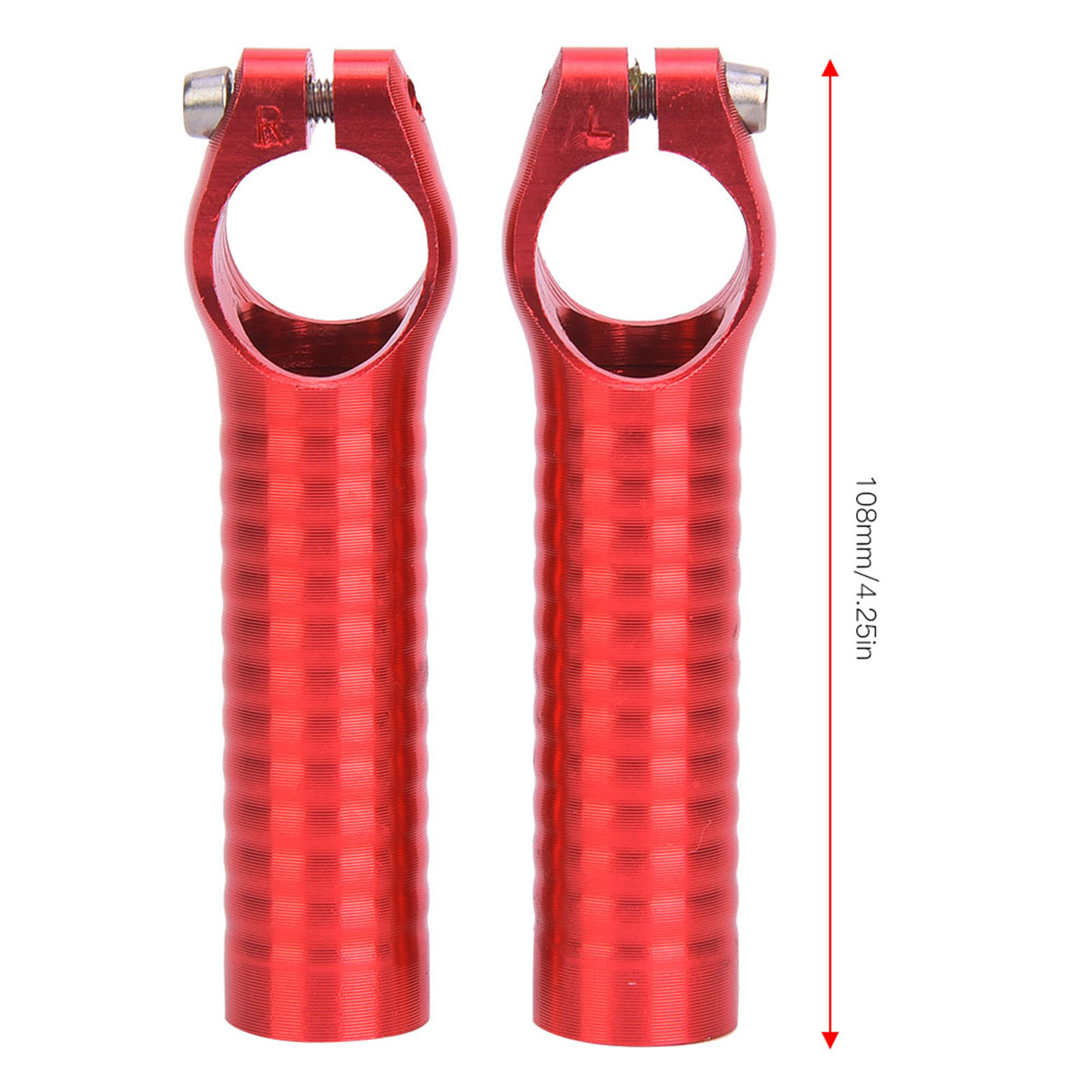 1 пара 7075 алюминиевого сплава, велосипедный руль, ручка для велосипеда, наконечники руля для шоссейных горных велосипедов, красный