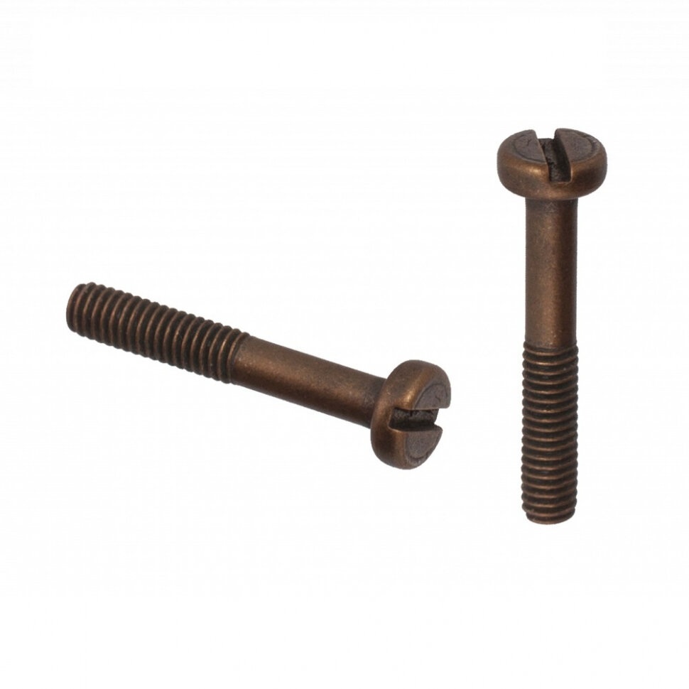 Винт для установки с распределительными коробами и TV розетками BIRONI, металл, цвет Бронза (10 шт./уп.)